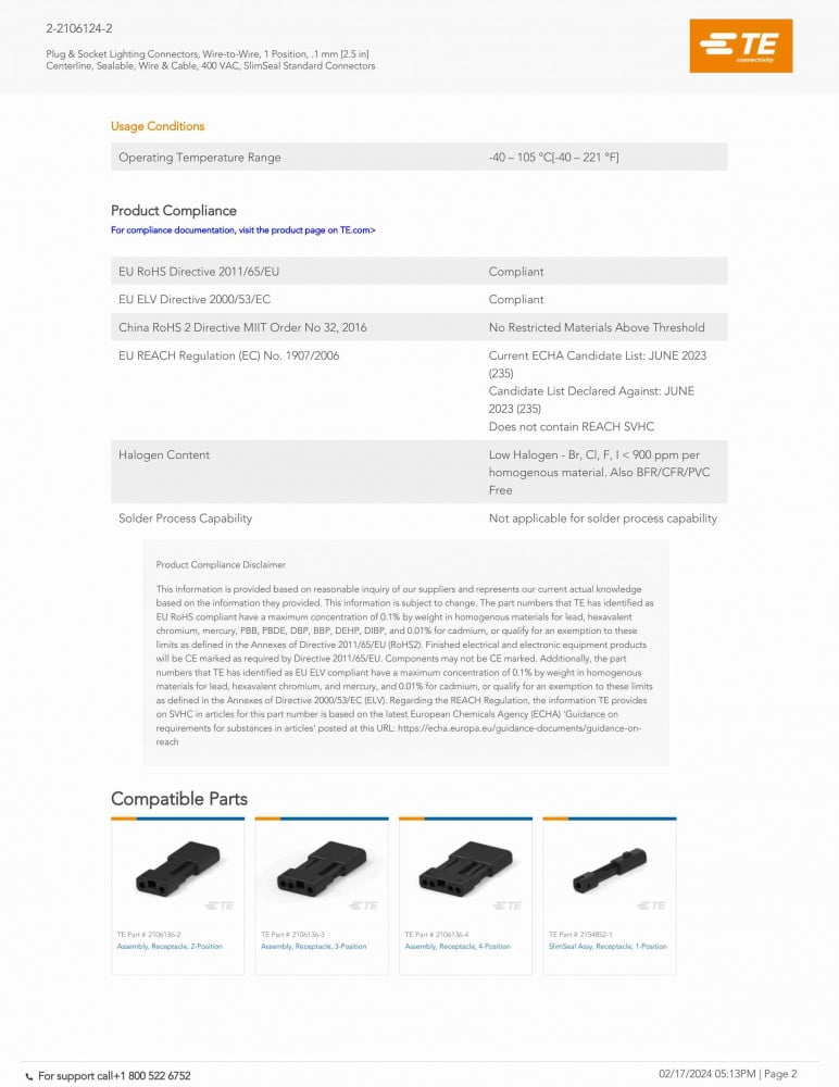 2-2106124-2 technical document page 2