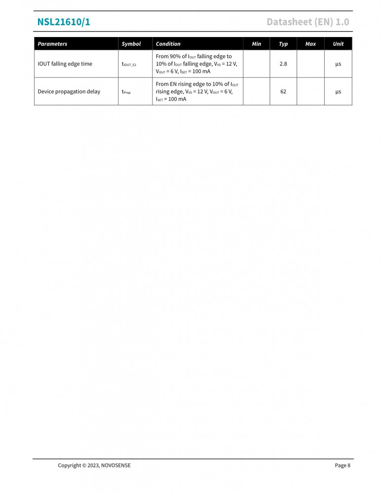 NSL21611 datasheet page 8