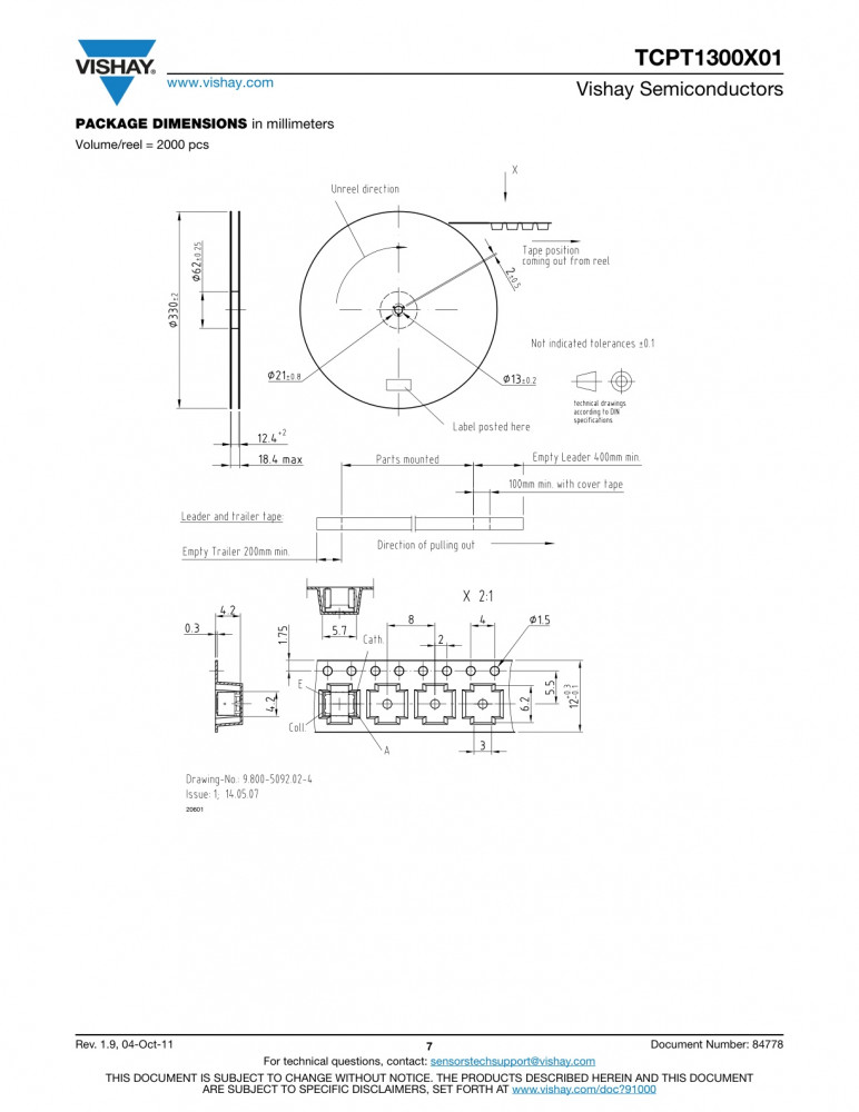 TCPT1300X01 datasheet page 7