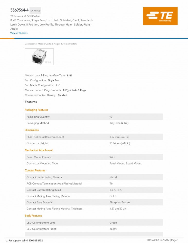 5569564-4 technical document page 1