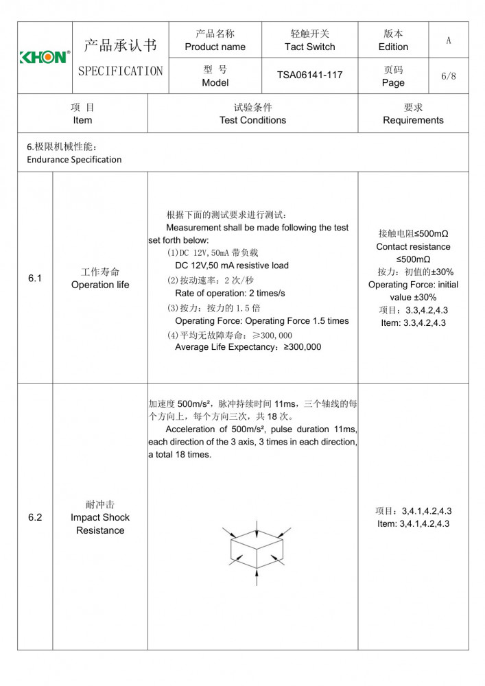 TSA06141-117B332CA-1A1E specification page 7