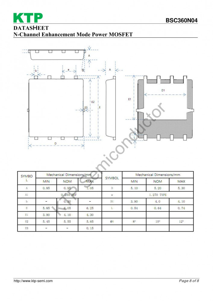 BSC360N04 datasheet page 8
