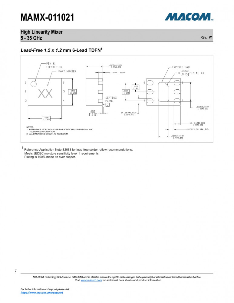 MAMX-011021 datasheet page 7