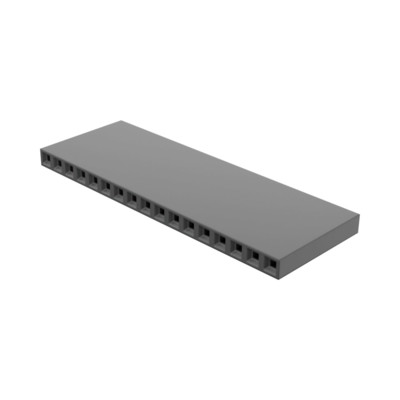 C-Grid III Modular Crimp Housing, 2.54mm Pitch, Single Row, 17 Circuits, 2 Polarizing Buttons for sale