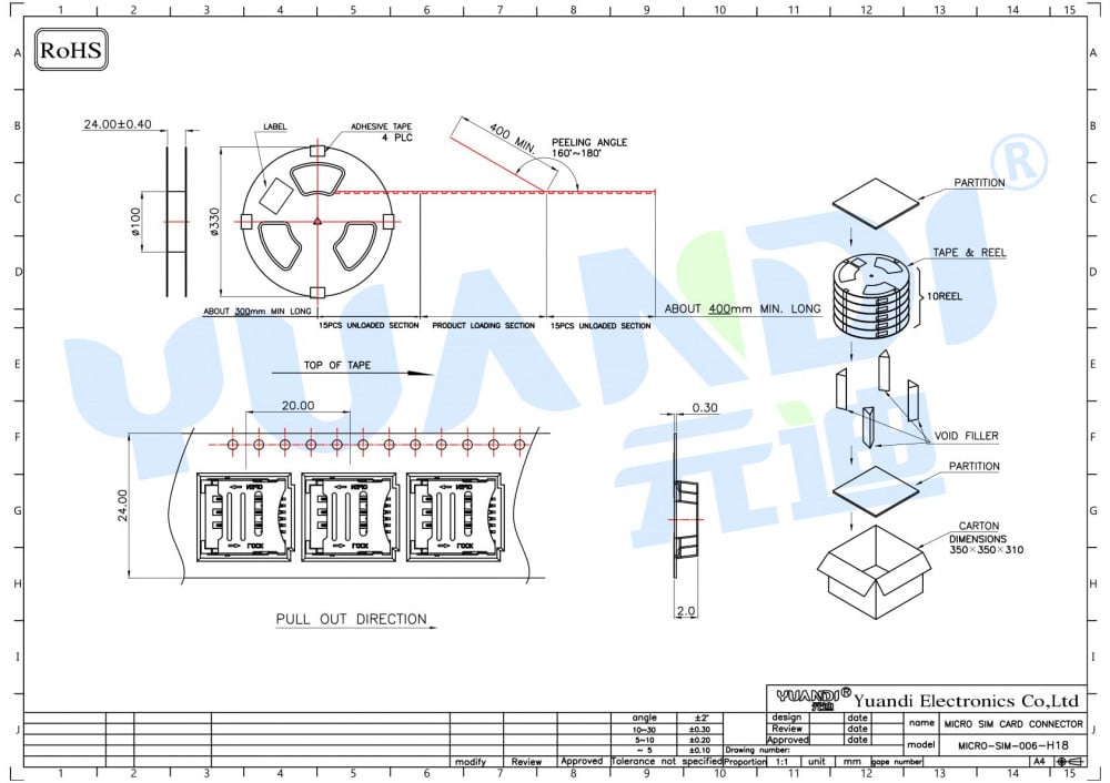 MICRO-SIM-006-H18 technical drawing page 2