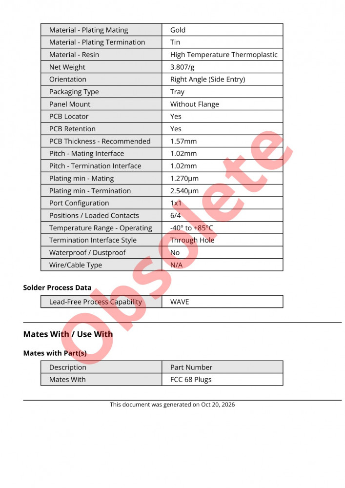 MOLEX 438600027 document image, page 3