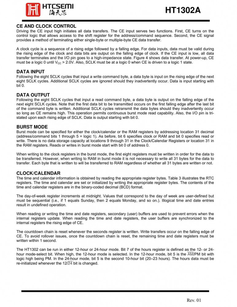 HT1302ARZ datasheet page 6