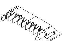 2.54mm, 3.00mm, 5.50mm, 7.50mm Pitch EXTreme Ten60Power Right-Angle Plug Assembly with Guide Pins, 3 AC Power Circuits, 24 Signal Circuits, 4 DC Power Circuits