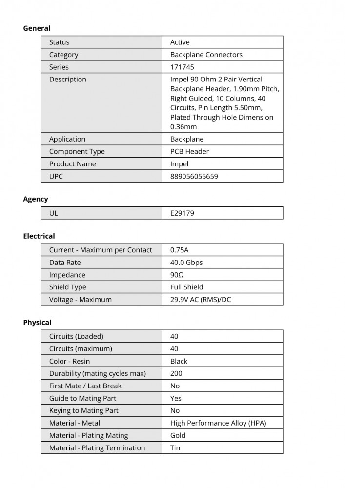 Technical document page 2 for product 1717455108