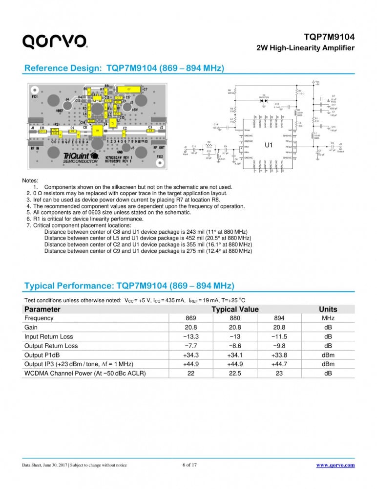 TQP7M9104 technical document page 6