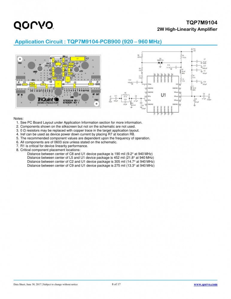 TQP7M9104 technical document page 8
