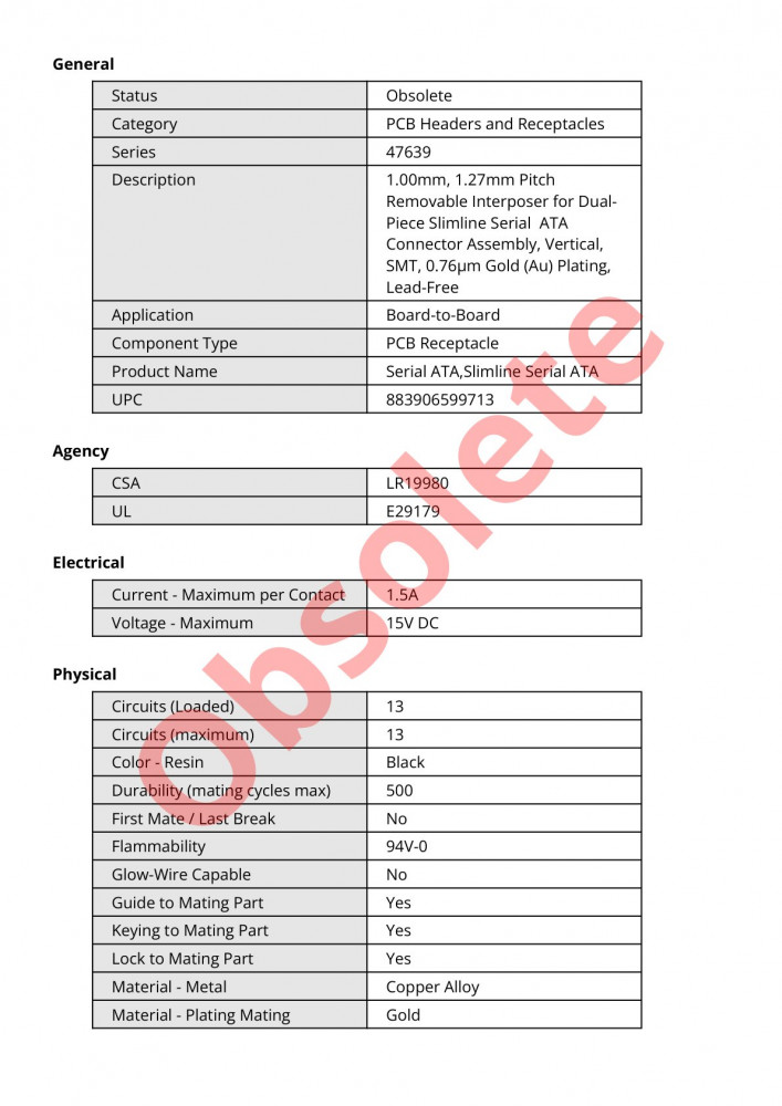 MOLEX 476393200 document page 2
