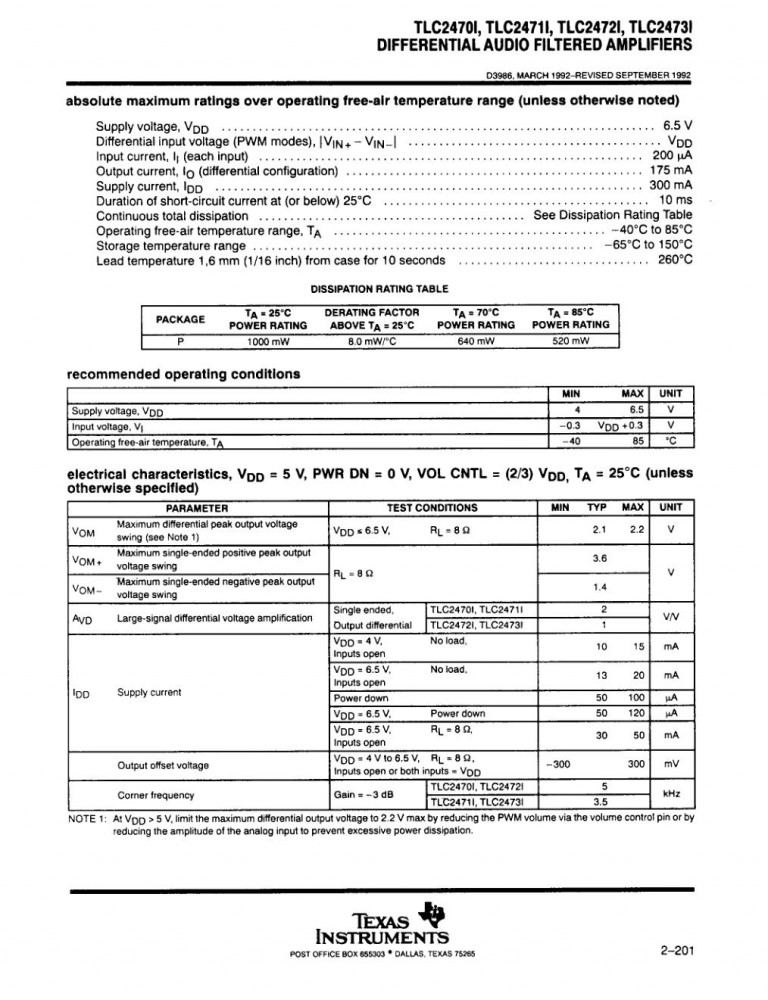 TLC2472ID datasheet page 4