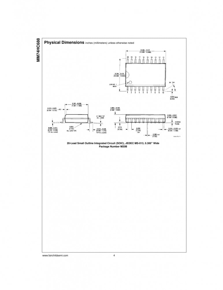 MM74HC688 datasheet page 4