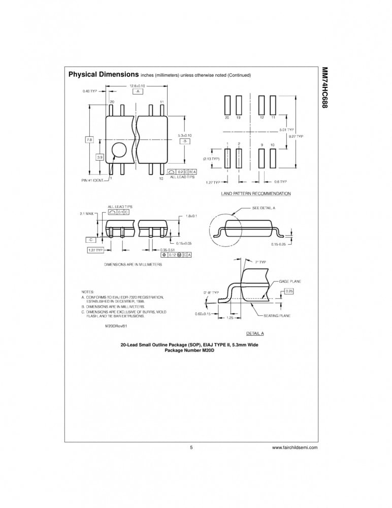MM74HC688 datasheet page 5