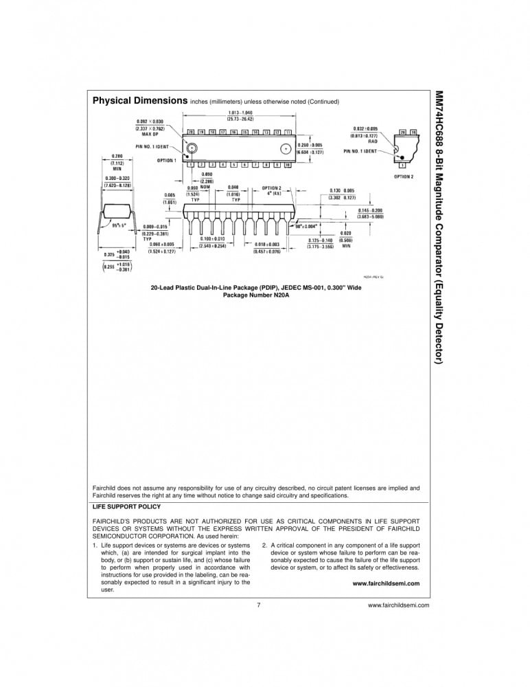 MM74HC688 datasheet page 7