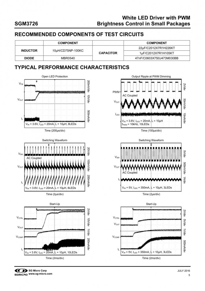 SGM3726 datasheet page 5