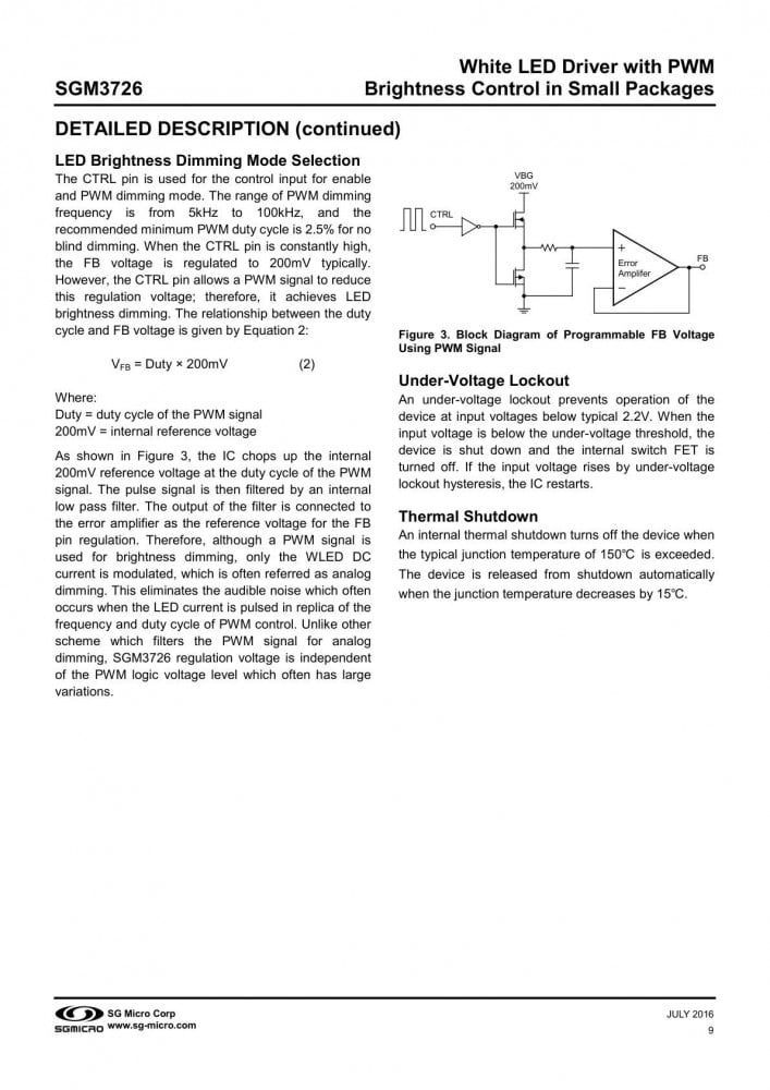 SGM3726 datasheet page 9
