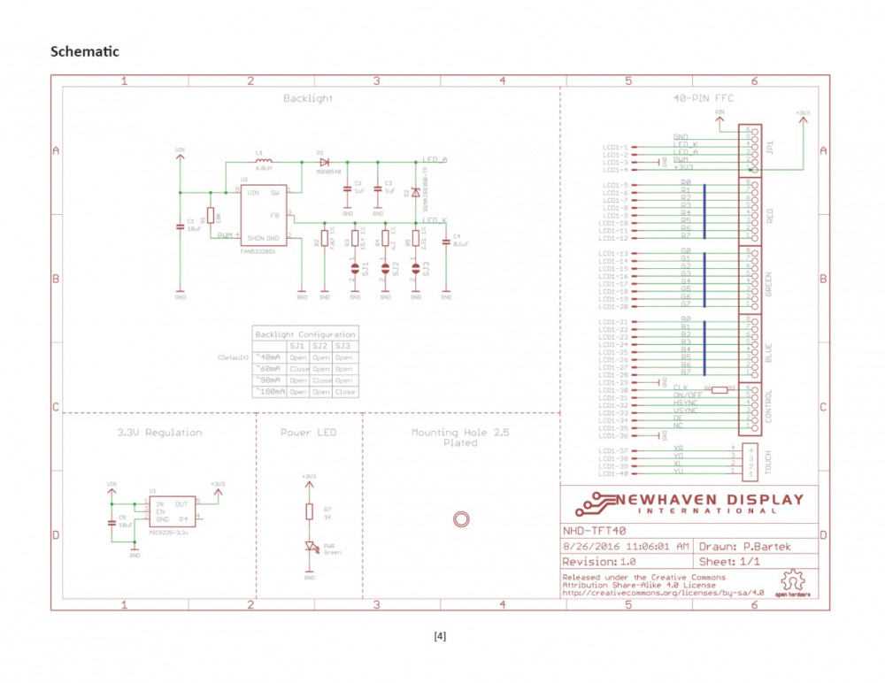 NHD-TFT40 datasheet page 4