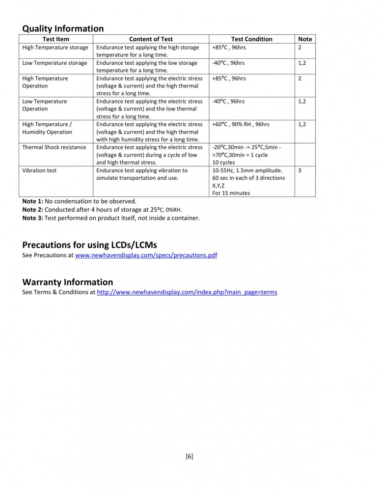 NHD-TFT40 datasheet page 6