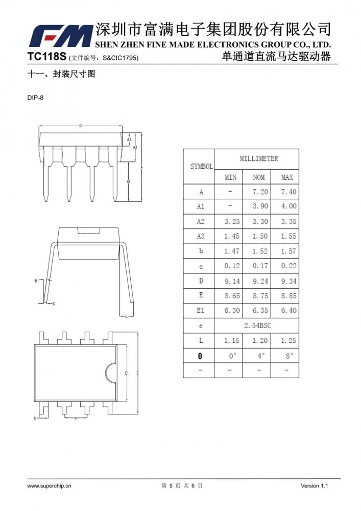 TC118S datasheet page 5