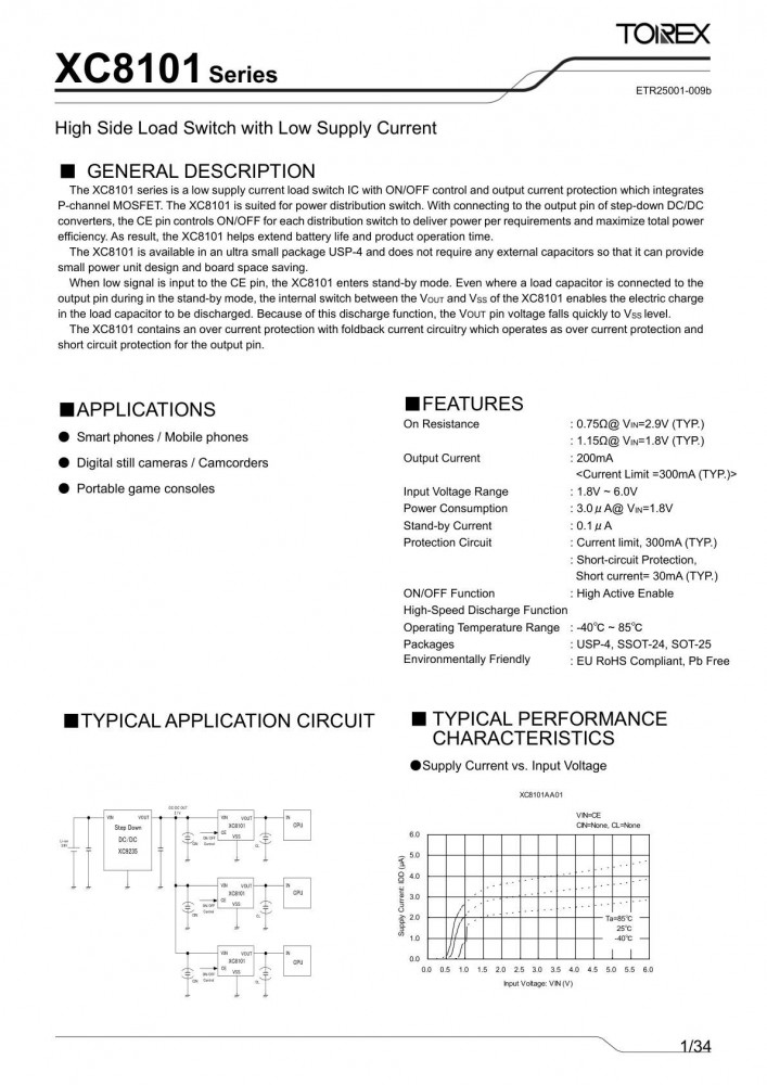 XC8101 datasheet page 1