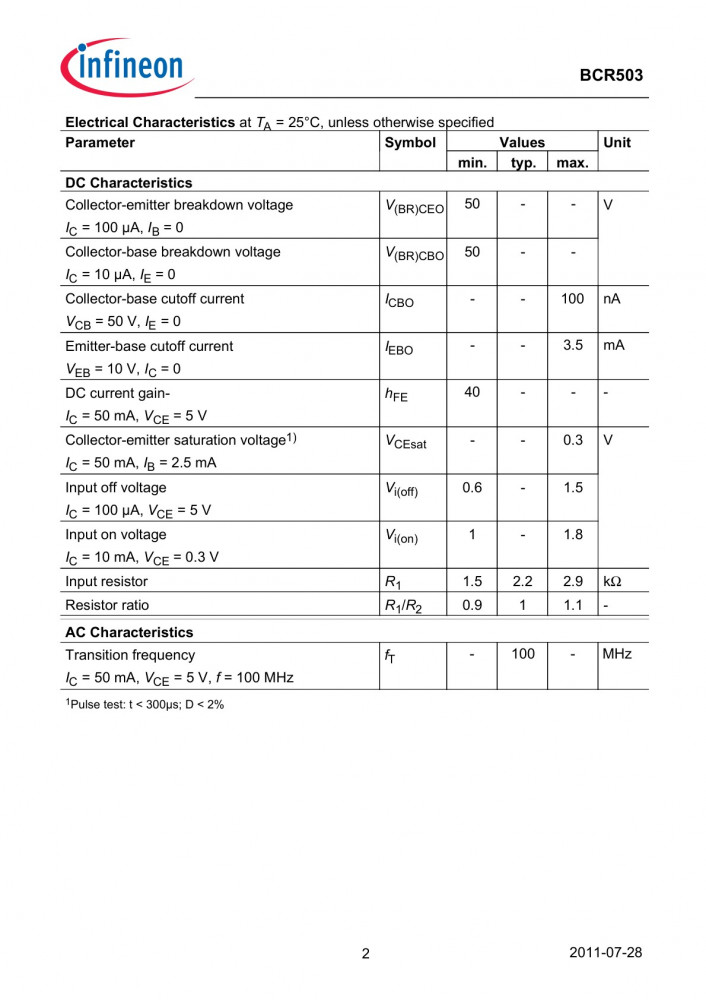 BCR503 technical document page 2