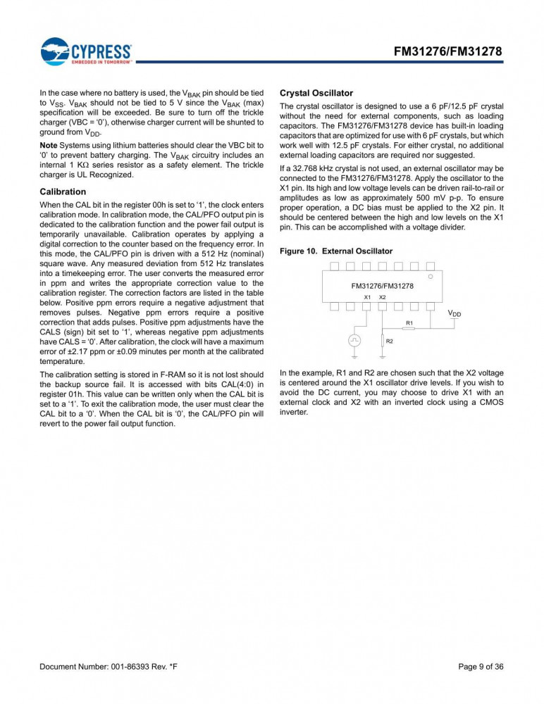 FM31278-G datasheet page 10