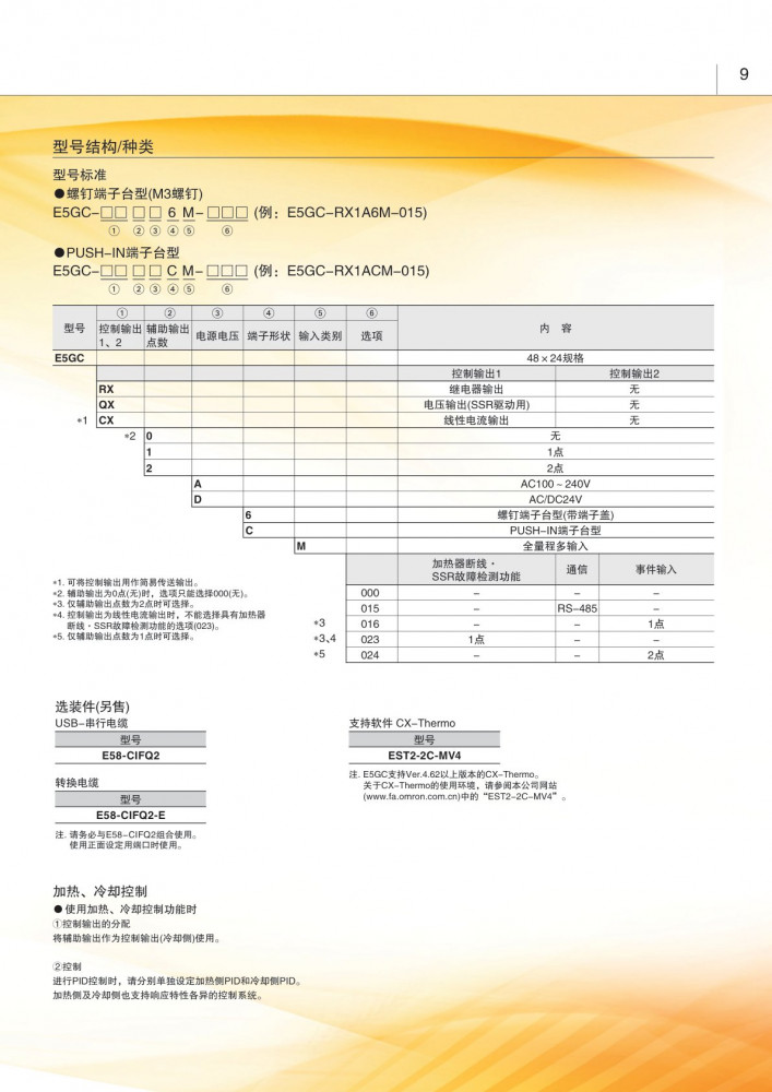 E5GC documentation page 9