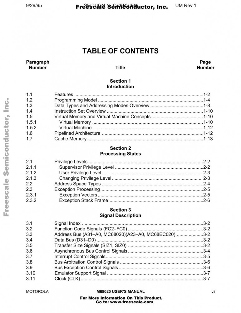 MC68020 technical document page 5
