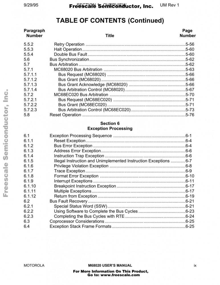 MC68020 technical document page 7