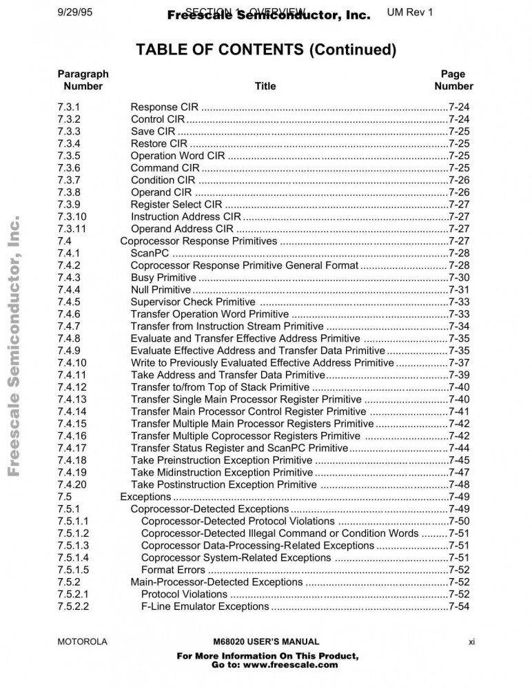 MC68020 technical document page 9