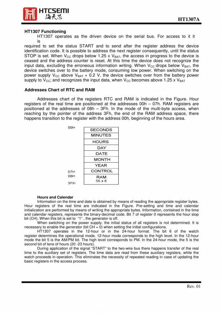 HT1307ANZ datasheet page 4
