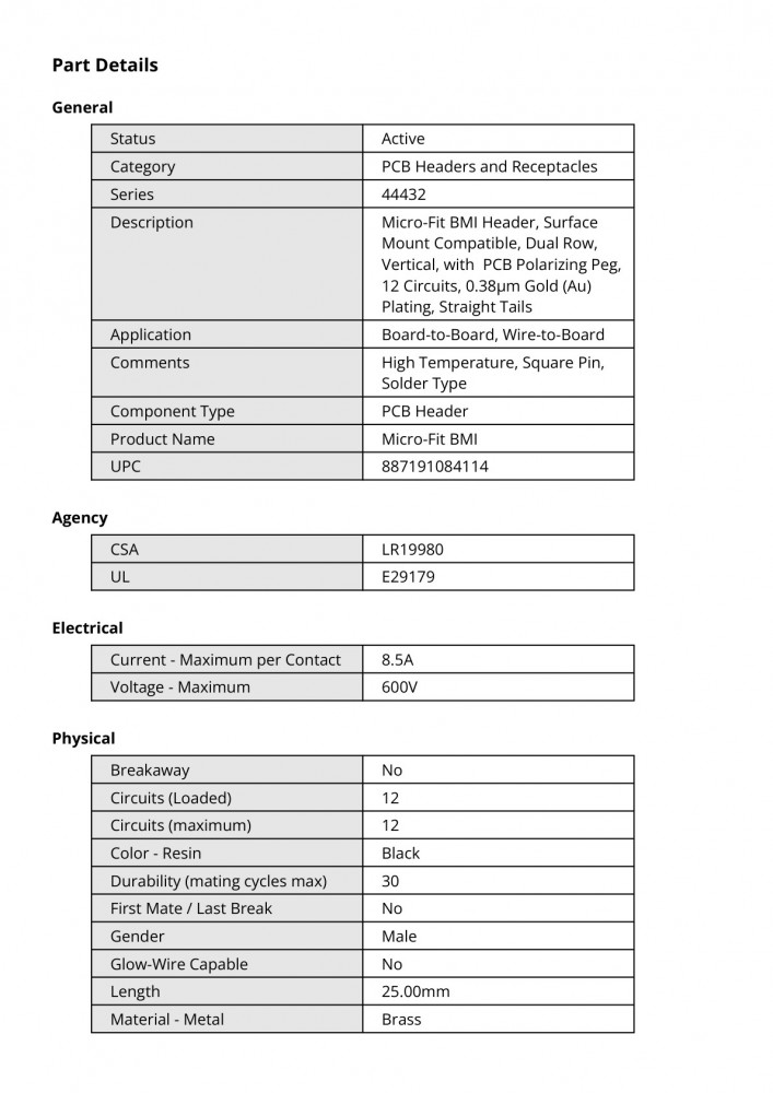 MOLEX 444321211 technical document image, page 2