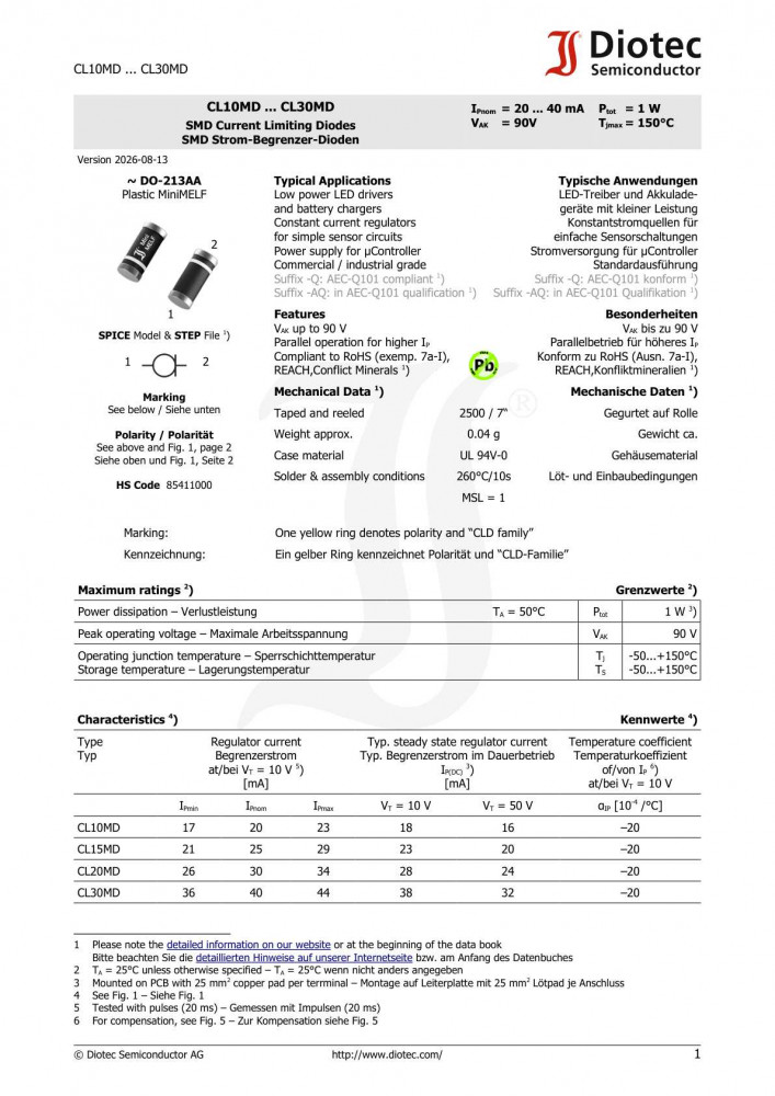 CL10MD datasheet page 1
