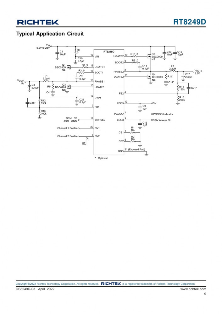 RT8249D datasheet page 9