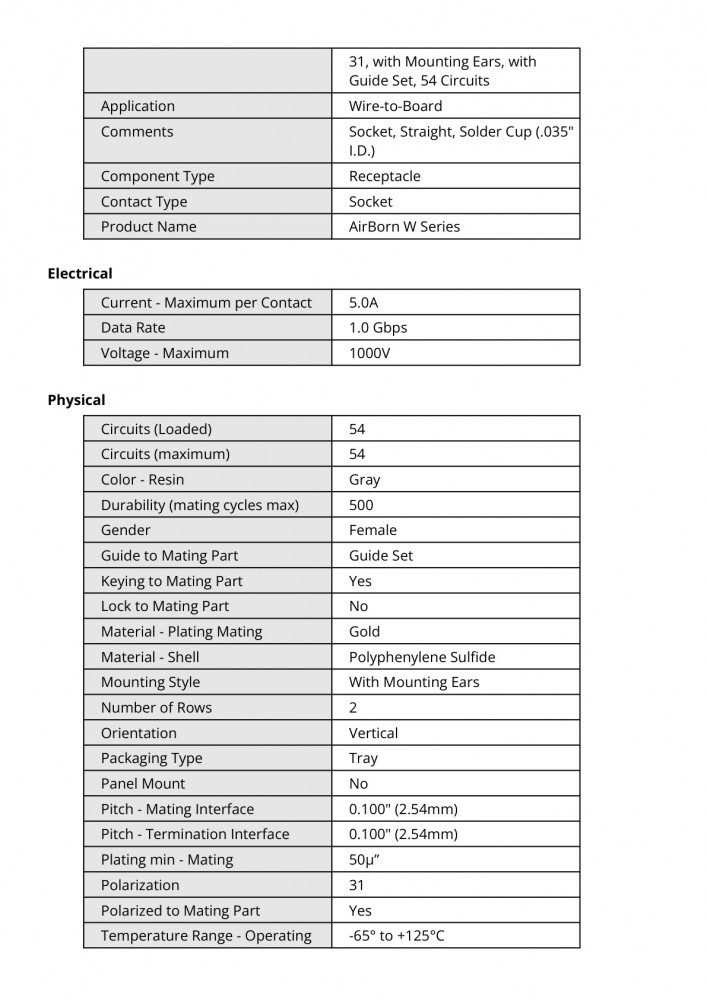 WTB54SACSY-31 technical document image 2