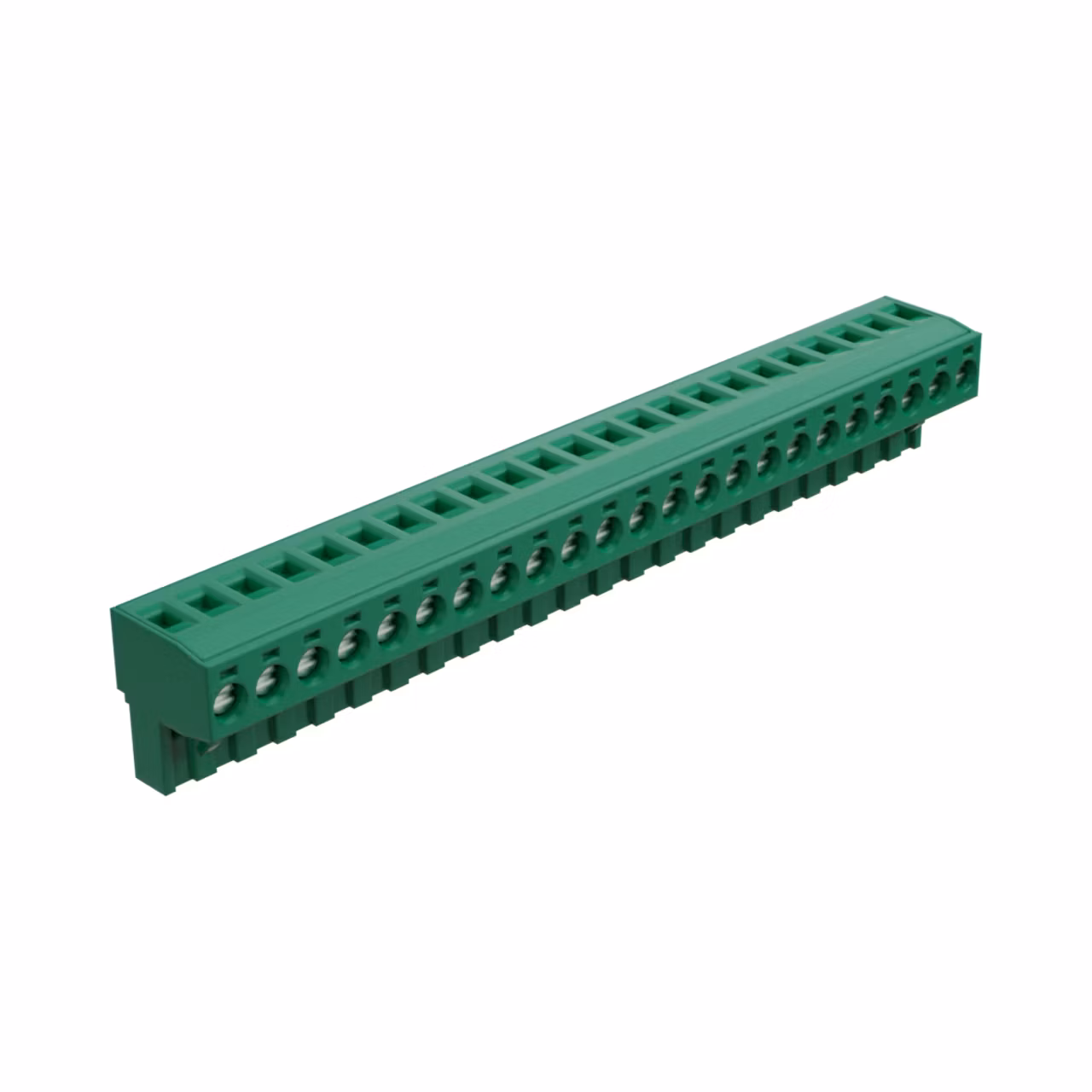 5.08mm Pitch Eurostyle Horizontal Plug, with Standard Imprinting, Green Housing, 23 Circuits for sale