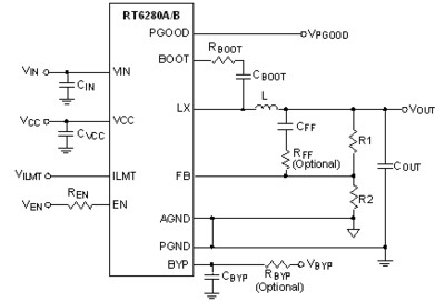 RT6283B - 3A, 30V, 500kHz Synchronous Step-Down Converter