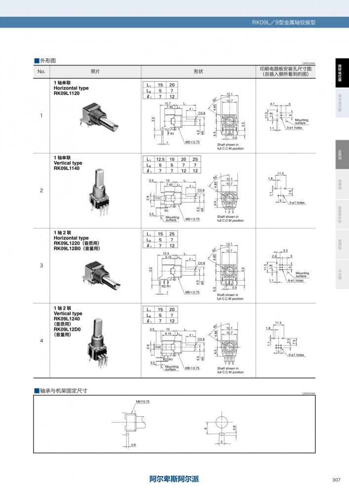 RK09L datasheet page 2