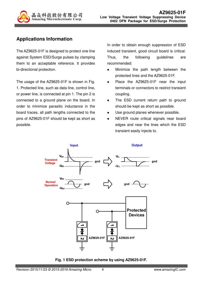 AZ9625-01F datasheet page 4