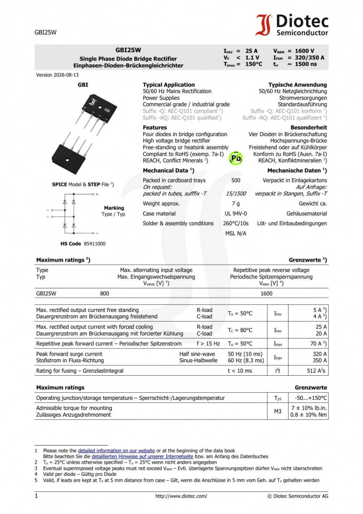 GBI25W technical document page 1