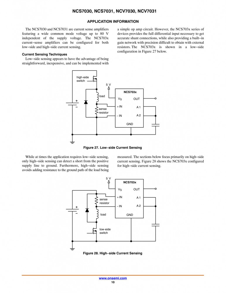 NCS7030 technical document preview, page 10