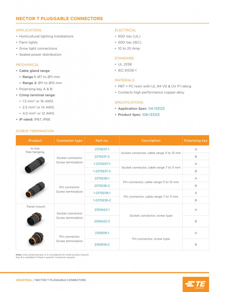NECTOR T product brochure page 2