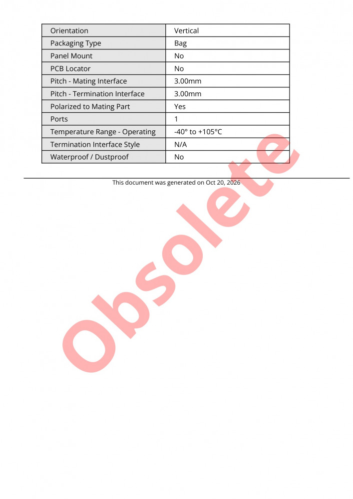 MOLEX 543322000 technical document page 3