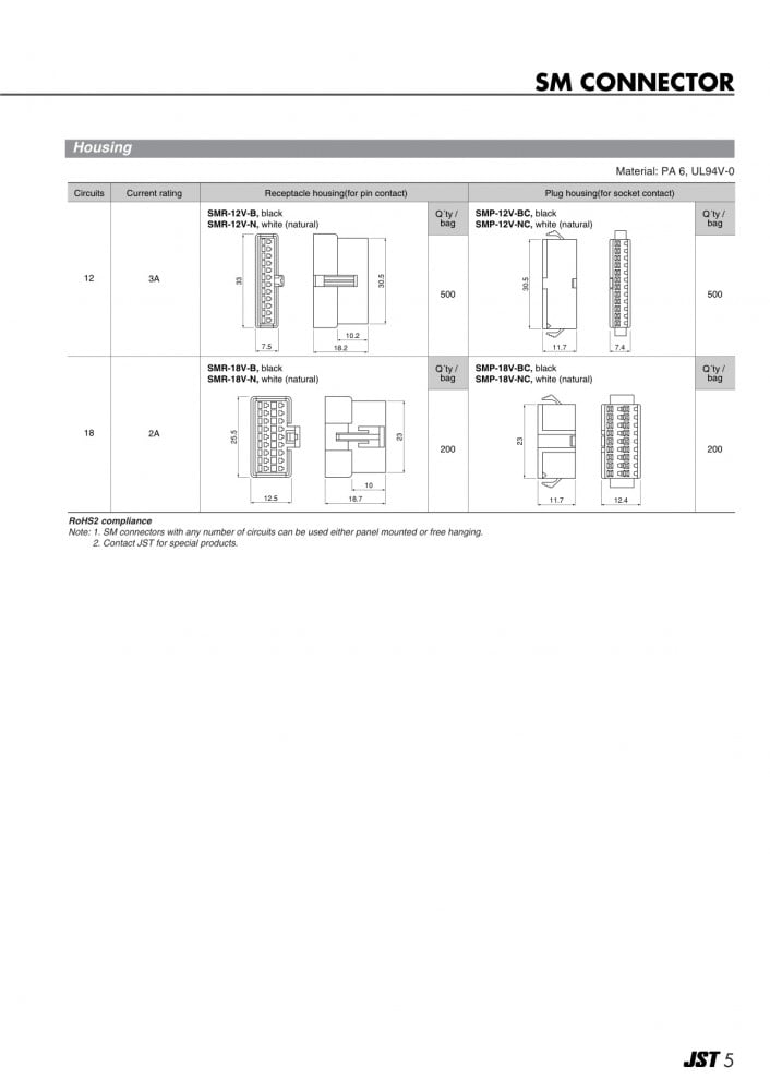 JST SM series page 5