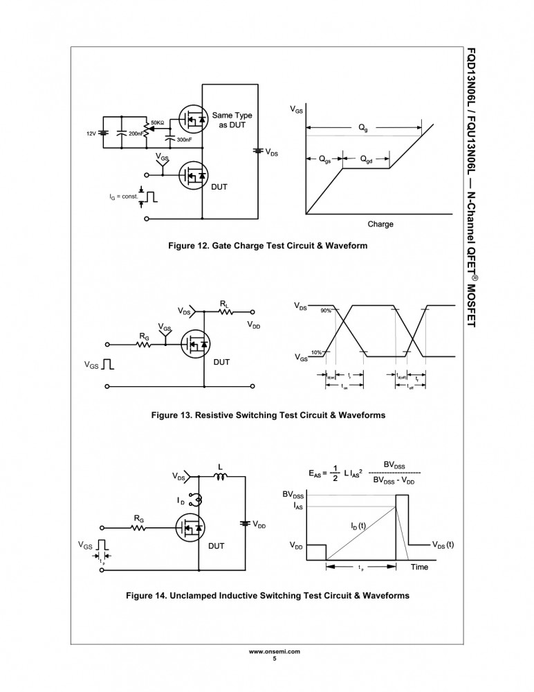 FQD13N06LTM datasheet page 5