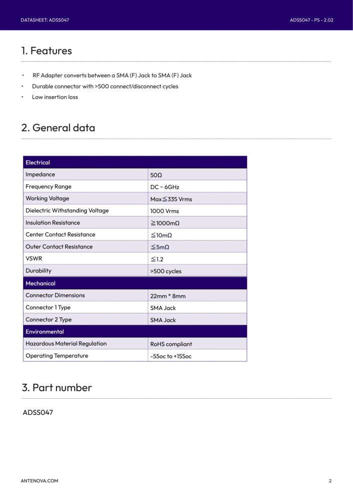 ADSS047 datasheet page 2