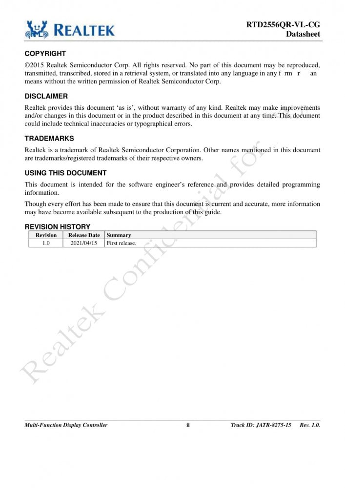 RTD2556QR-VL-CG datasheet page 2