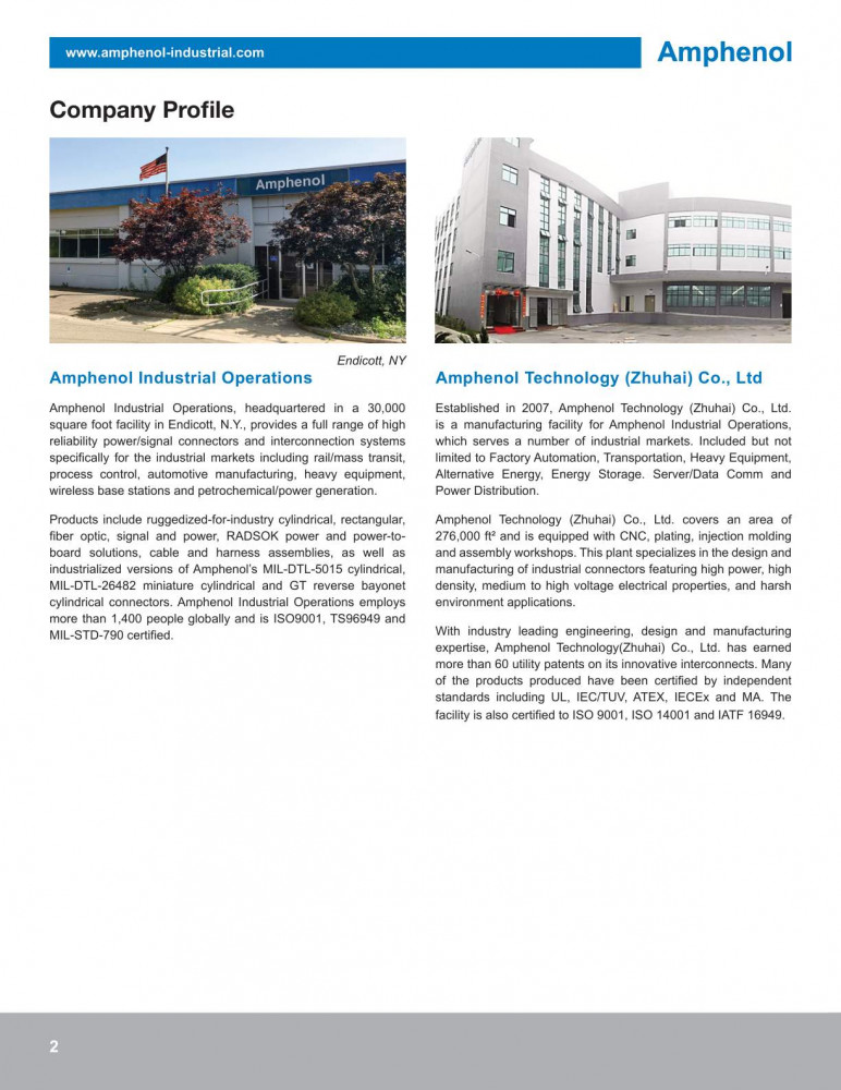 Amphenol SurLok Plus documentation page 2